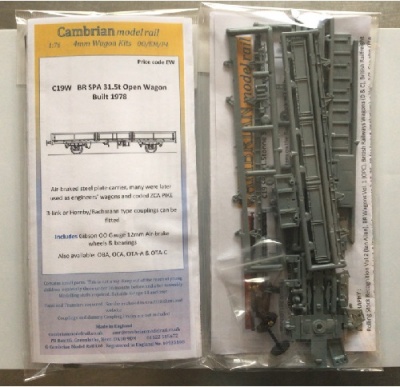 Cambrian C023W BR BBA 75.5Ton Bogie Steel Wagon Kit ...