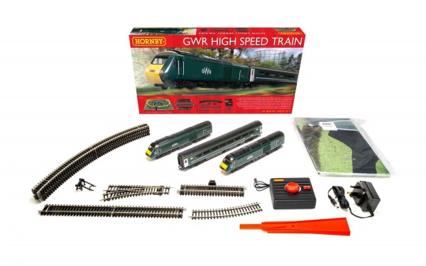 Hornby R1230M GWR High Speed (HST) Analogue Train Set DCC Ready OO ...