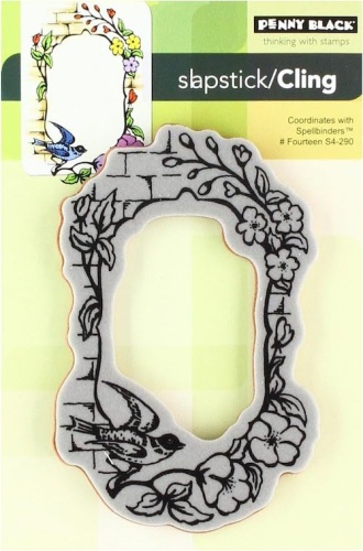 Penny Black 40-138 Floral Frame Slapstick/Cling Stamp ...
