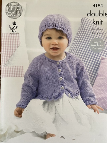 King Cole 4194 Cardigans and Hat DK Knitting Pattern ...