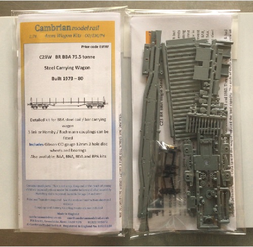 Cambrian C023W BR BBA 75.5Ton Bogie Steel Wagon Kit ...