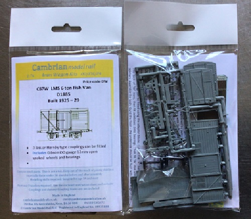 Cambrian C087W LMS 6ton Fish Van Kit OO Gauge - themodellerstoolbox.com
