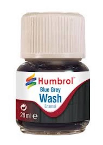 Humbrol AV0206 Enamel Wash Blue Grey 28ml - themodellerstoolbox.com