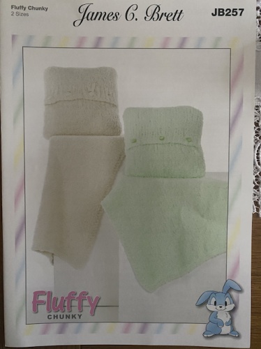 James C Brett JB257 Blankets and Cushions Fluffy Chunky Knitting ...